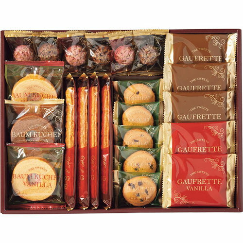 ↑↑↑正確な在庫状況は上記バナー「在庫状況を確認する」をクリックして頂き、必ずご確認ください。&nbsp;&nbsp;&nbsp;■チョコチップクッキー×5、ロングスティックパイ×4、バウムクーヘン（ココア×1、バニラ×2）、ゴーフレット（...