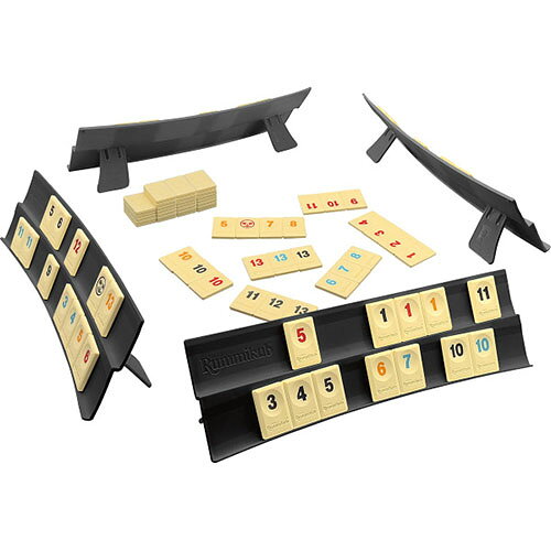 ↑↑↑正確な在庫状況は上記バナー「在庫状況を確認する」をクリックして頂き、必ずご確認ください。&nbsp;&nbsp;&nbsp;■タイル106枚（1〜13のタイル（黒・赤・オレンジ・青）×8セット、ジョーカー2枚）、ラック4台足8個、ルー...