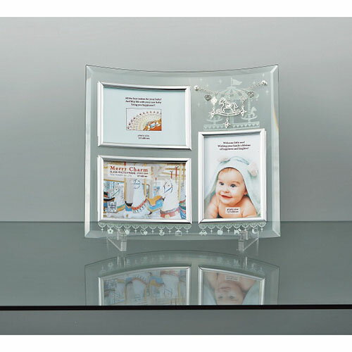 ↑↑↑正確な在庫状況は上記バナー「在庫状況を確認する」をクリックして頂き、必ずご確認ください。&nbsp;&nbsp;&nbsp;■写真サイズ：サービスサイズL判3枚収納可■卓上用■アクリルスタンド付■透明のガラスにベビーモチーフをプリント...