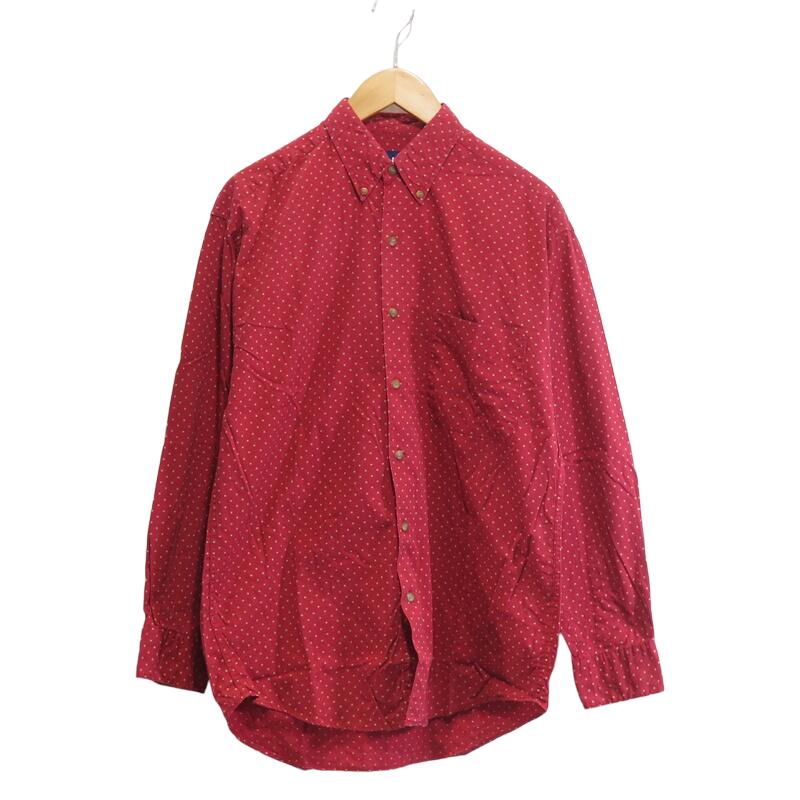 商品詳細OLD GAP 90s SMALL DOTS L/S BD SHIRT/香港製■ブランド：RADIALL■品番：無■カラー：RED系■状態：傷汚れのない良好品。■付属品：無■参考価格：不明■サイズ(約cm)：メジャー採寸の為、若干の...