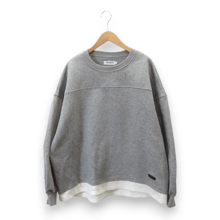 商品詳細■ブランド：TIGHTBOOTHPRODUCTION■品番：不明■カラー：GREY/WHITE■参考価格：ー■付属品：無■状態：襟、裾部、黄ばみ有。■サイズ(約cm)：メジャー採寸の為、若干の誤差が生じる場合がございます。SIZE肩...