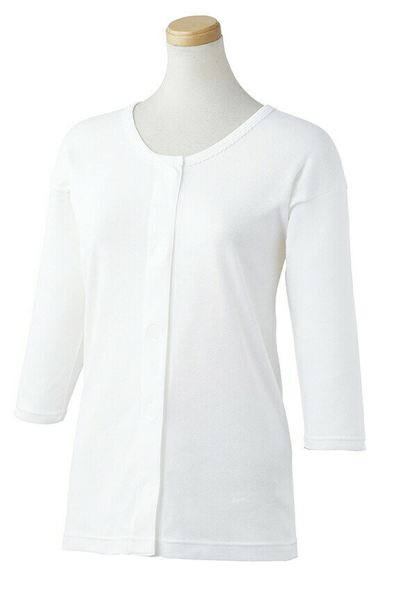 商品の仕様 ●サイズ（バスト）／M：79〜87cm、L：86〜94cm、LL：93〜101cm ●素材／綿100％ ●生産国／中国 ●手洗い可 ●洗濯機可（40℃） ●脱水機不可 ●乾燥機不可 商品の説明 ・脇穴付きでらくらく検温！ ・介護...