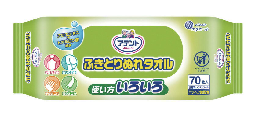 商品の仕様 ●サイズ（1枚当たり）／20×22cm ●無香料 商品の説明 ・手・体・おしり・身のまわりなど幅広く使えて便利です。 ・アロエエキス、ヒアルロン酸配合。 ・ノンアルコール、パラベン無配合。 ※トイレに流さないでください。