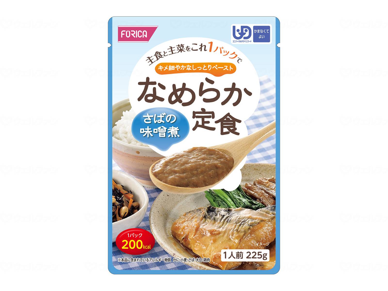 商品の仕様 ●原材料／さば味噌煮（国内製造）、米、砂糖、大豆水煮、野菜（にんじん、ごぼう、ほうれん草）、粉末みそ、しいたけ、ひじき、しょうゆ、エキス調味料、ジンジャーエキス、食塩／ゲル化剤（増粘多糖類）、調味料（アミノ酸）、トレハロース、（...