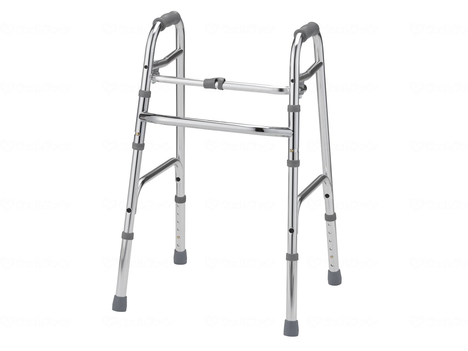 商品の仕様 ●サイズ／幅53〜54.6×奥行46〜49.1×高さ76〜88.5（6段階／2.5cm）cm、折りたたみ時：奥行12cm、ハンドル内幅：36cm ●重さ／2.4kg ●材質／アルミ、スチール ●最大使用者体重／80kg ●屋内用...