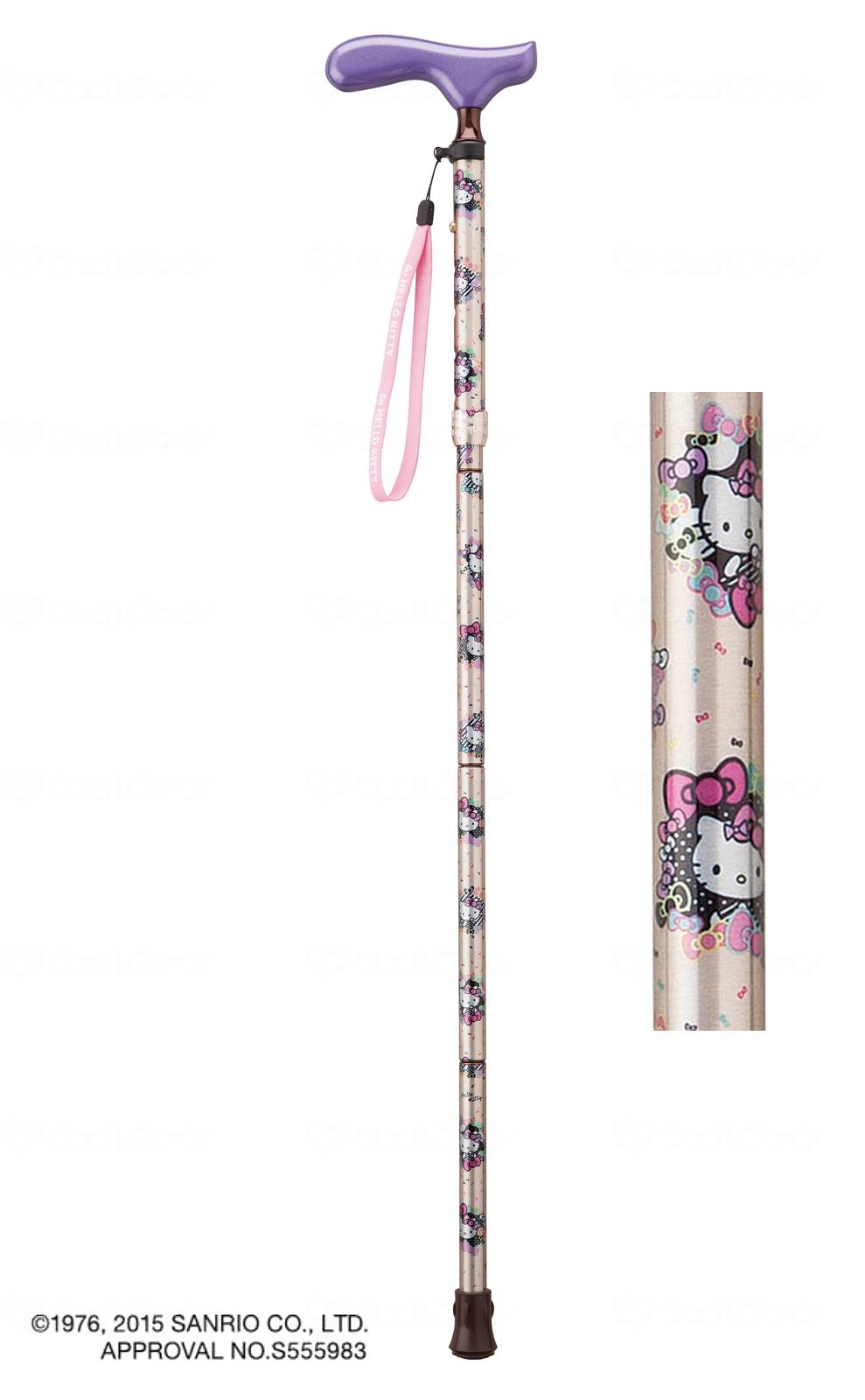 商品の仕様 ●サイズ／長さ78〜88cm、折りたたみ時：長さ26cm、ゴムチップ底径：2.9cm ●パイプ径／上部：1.9cm、下部：1.6cm ●適応身長／約150〜170cm ●重さ／305g ●材質／シャフト：アルミ合金、グリップ：木...