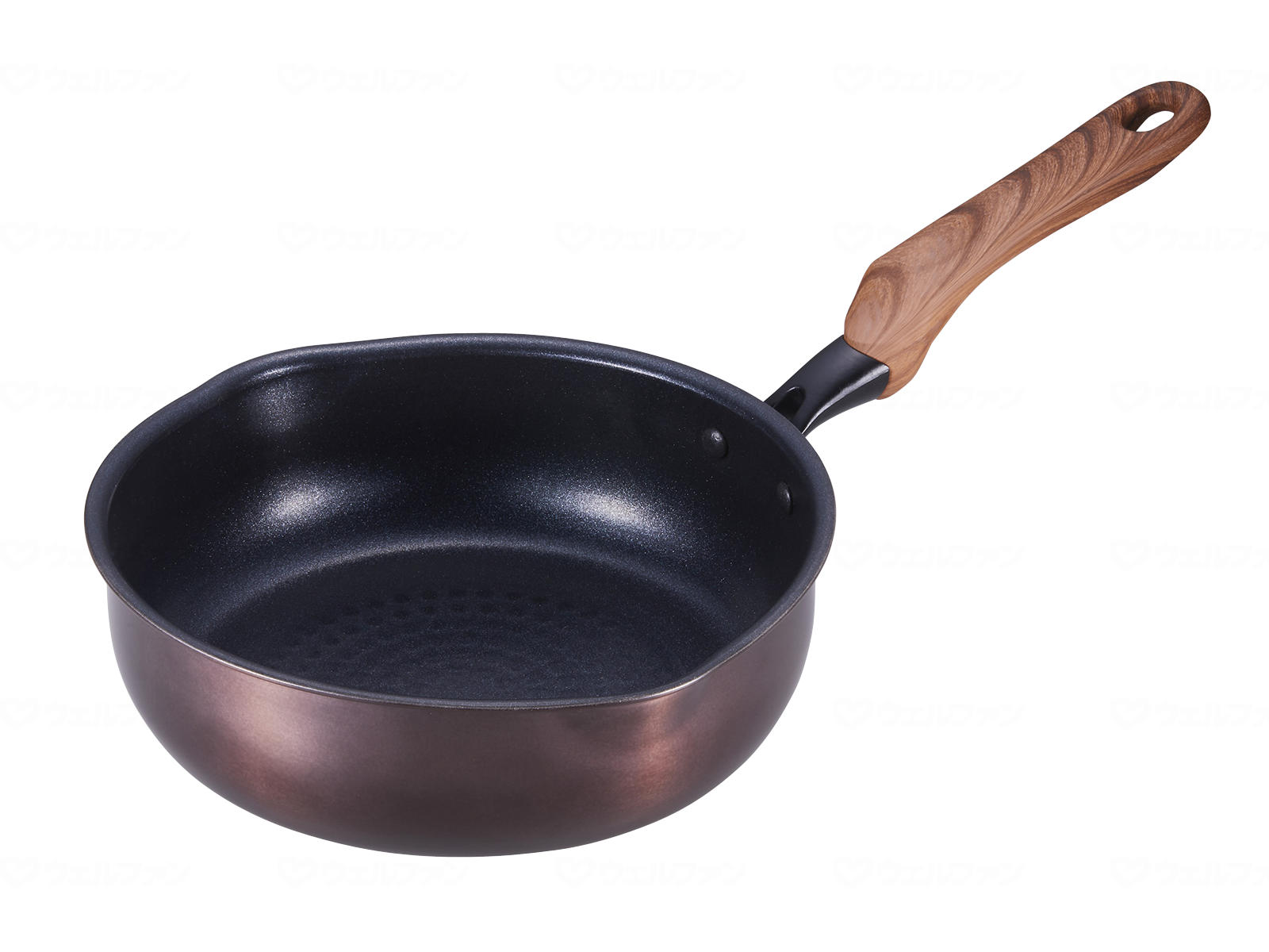 ■ 主な特長 日本製の高品質フライパン 深型タイプで炒め物・煮込み・揚げ焼きなど幅広く使える パンテック構造で熱ムラが少なく、料理が美味しく仕上がる 厚底二重構造で変形しにくく耐久性が高い 木目調シリコーンハンドルで握りやすく滑りにくい 圧...