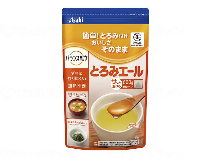 【商品の仕様】 ・原材料／デキストリン、増粘多糖類、クエン酸Na、乳酸Ca ・栄養成分／（100g当たり）エネルギー276kcal、たんぱく質0.4g、脂質0g、炭水化物89g、食塩相当量2.0〜6.0g ・分量目安（お茶（60℃）100m...