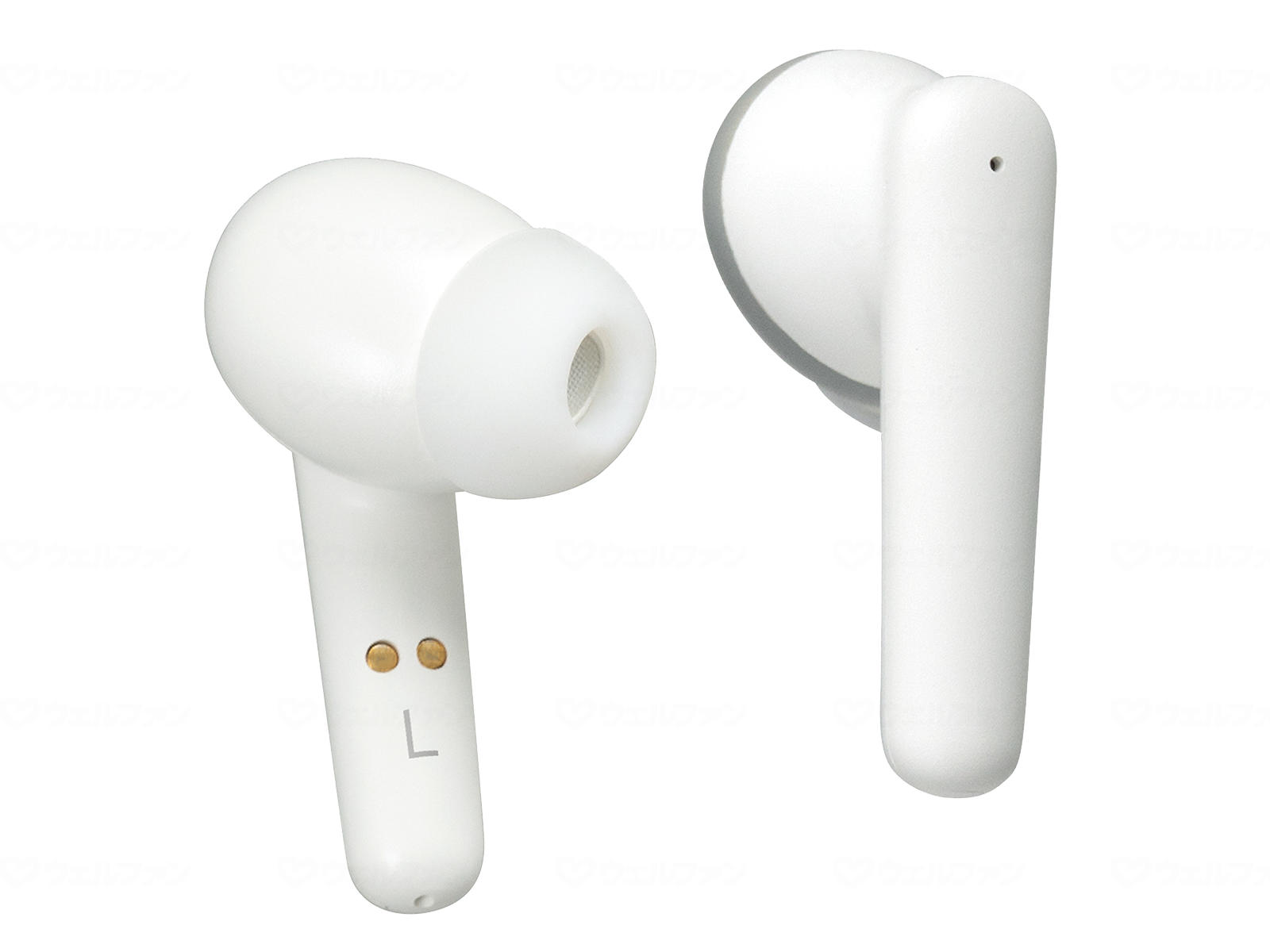 商品の仕様 ●サイズ／集音器本体：幅2.3×奥行2×高さ3.6cm、充電ケース：幅3×奥行5.4×高さ5.4cm ●重さ／集音器本体（片耳）：4g、充電ケース：38g ●電源／集音器本体：充電式リチウムイオン電池 3.7V 25mAh、充電...