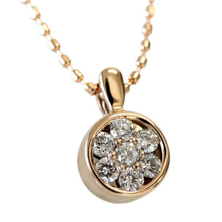 【主な仕様】 サイズ 　 　 [最大幅]約9.1mm×約5.9mm [厚み]約2.6mm [重量]約1.8g（ダイヤ含む） 素材 　 　 [中石]天然ダイヤモンド　7石 [カラー]無色透明[石目]約0.14ct チェーン 　 　 ※こちらの...