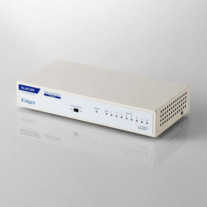 【スタッフのコメント】 Giga対応の電源内蔵メタル筐体8ポートスイッチングハブです。製品概要 ●耐熱50℃、ループ防止機能や省エネ機能などの法人利用で安心の基本機能を搭載した、Giga対応の電源内蔵メタル筐体8ポートスイッチングハブです。...
