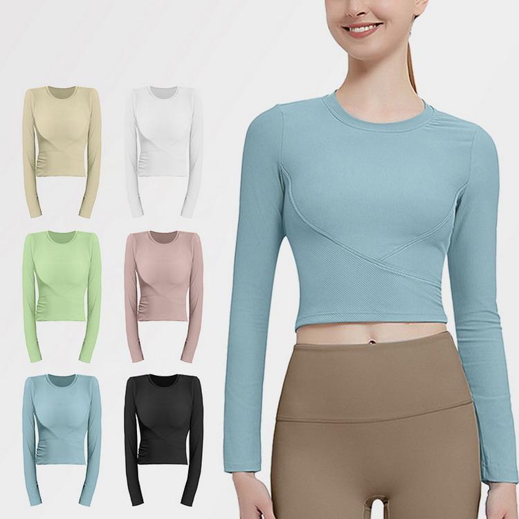 tシャツ レディース 加圧 トップス ヨガ フィットネス トレーニング スポーツウェア 引き締め 長袖 ストレッチ[素材]78％ナイロン、22％ポリウレタン[原産国] 中国■海外製品の為、縫製上の基準が厳格ではありません。小さな汚れ、縫製の...