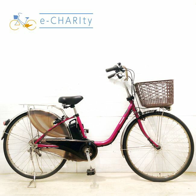 商品詳細 商品名：パナソニック ビビ EX ローズピンク 型式 ：BE-ELE632M 年式 ：2016年 バッテリー：8Ah インチ数：26インチ ギア数：変速3段 子供乗せ：1人可 管理番号：YC006 出品店舗：横浜 【付属品】 バッ...