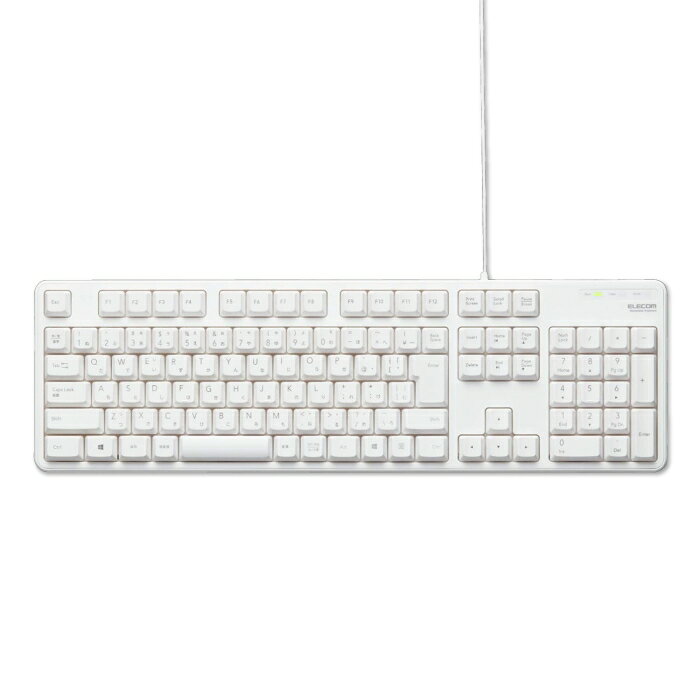 &nbsp;メーカー&nbsp;ELECOM エレコム&nbsp;商品カテゴリ&nbsp;キーボード・マウス・入力機器＞パソコン用キーボード&nbsp;発送目安&nbsp;1日〜2日以内に発送予定（土日祝除）&nbsp;お支払方法&nbsp...