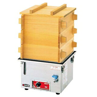 商品の仕様●外寸(mm)：390×400×H270 ●重量：12kg●容量：11L●材質： ●消費電力：1.5kW(750W/1.5kW)●電源：単相100V■● 蒸気立上りまでの時間：30分● 蒸し台ノズル数：φ15×1穴● 温度調節：2...