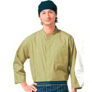 商品の仕様●外寸(mm)：胸囲104×着丈68×袖丈42.5(cm) ●材質：ポリエステル65% 綿35% ●色：若竹色■● それは、もてなす心が伝わる働き者。今も昔も、日本人の心の奥底にあるのは、目の前の相手に礼を尽くし、真心をこめて接す...