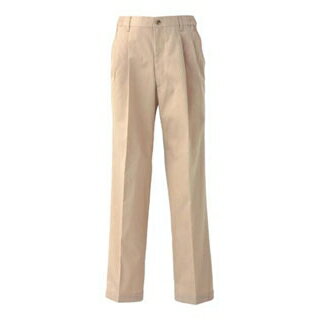 商品の仕様●外寸(mm)：ウエスト74×ヒップ100×股上27×股下72(cm) ●材質：ツイル ポリエステル65% 綿35% ●色：ベージュ■● ツータック、腰脇ゴム入り※商品画像はイメージです。複数掲載写真も、商品は単品販売です。予めご...