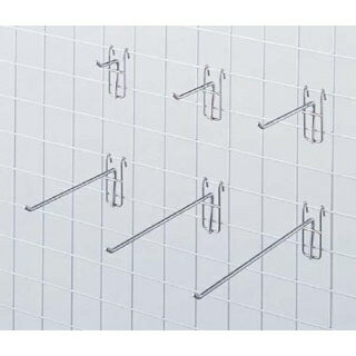 商品の仕様●外寸(mm)：フック部：φ5×200 幅：28 ●材質：スチール製(クロームメッキ) ●測定・調節温度範囲/能力：耐荷重：2kg■● ネットピッチ5mm・線径φ3のネットに対応※商品画像はイメージです。複数掲載写真も、商品は単品...