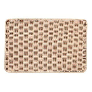 商品の仕様●外寸(mm)：560×365×H10 ●材質：ポリプロピレン 18-8ステンレスワイヤー ●抗菌：○●洗浄機：○●耐熱・耐冷温度：120℃■● ナチュラルな質感はそのままに洗える抗菌バスケット● 水や洗剤でジャブジャブ洗う事がで...