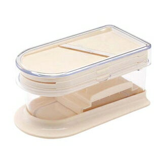 商品の仕様●外寸(mm)：173×98×H76 ●材質：刃：ファインセラミック 本体：ABS樹脂 受け皿・ふた：AS樹脂 ■● うす切りスライサー・せん切りスライサー・おろしプレート・安全プロテクター・受け容器(すべり止め付)の5点セット。...