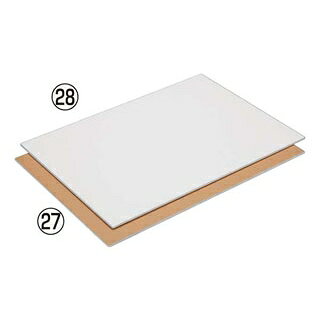 商品の仕様●外寸(mm)：530×380×H4.6 ●材質：プラスチック アルミ ■● プラスチックとアルミの複合ボード● 雑菌が繁殖しづらく衛生的です。● アルミ層を挟みこむことにより反りにくい！● ささくれにくく、食品への異物混入の可能...