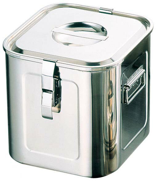 商品の仕様●内寸(mm)：180×180×180 ●容量:5.3L●材質：18-8ステンレス シリコンゴム ●耐熱・耐冷温度：パッキン耐熱温度：-55〜250℃■● 目盛り無し● パッキン耐熱温度：-55〜250℃※商品画像はイメージです。...