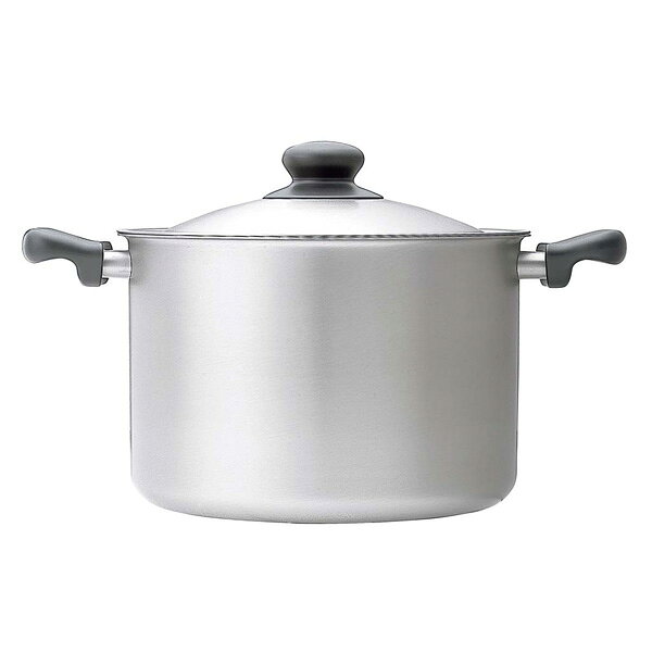 商品の仕様●外寸(mm)：347×237 底径：200 ●内寸(mm)：22cm 深さ：155●重量:1.5kg●容量:6L●板厚/厚み：底板:2.6●材質：18-8ステンレス アルミ 18-Nbステンレス ●電磁調理器：200V■● 使い...