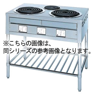 商品の仕様●電気容量3φ200V：10.2kw(コンロ2.0kw×1 4.0kw×2)●定格最大電流 (A)：34.6●接続法リード線2m付：直結●外形寸法(mm)：前幅900×奥行750×高さ850●製品重量(kg)：78※商品画像はイメ...