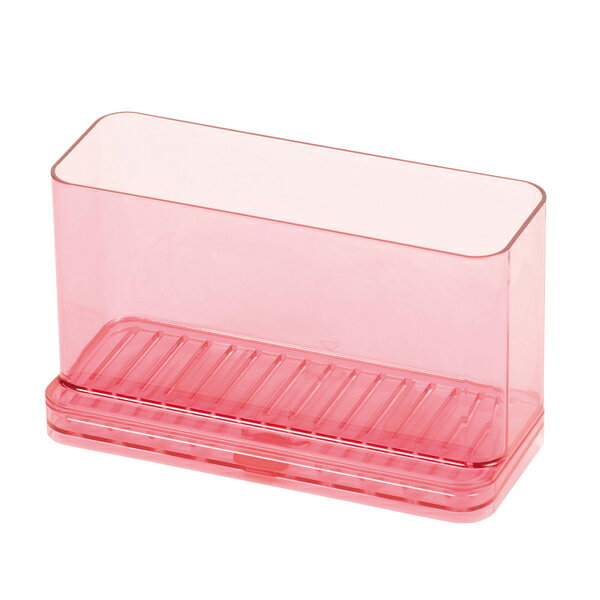 シンクに水が流れる構造の洗剤・スポンジラックです。お手入れ簡単で丈夫で長持ち、衛生的で人気商品です。キッチン内の整理整頓に便利です。家庭用にオススメです。商品の仕様サイズ(mm)：吸着盤含まず200×奥行85×高さ115重量(g)：281ア...