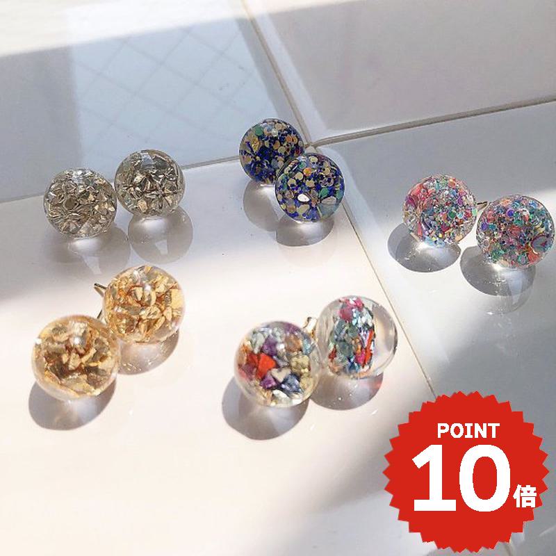 モチーフサイズ ：直径約1.5cm 素材：合金・アクリル樹脂 関連ワード アクセサリー ピアス イヤリング 両耳用 ジュエル ファッションピアス ファッションアイテム 服飾品 服飾製品 ヘアー オフィス 通勤 仕事 デイリー シンプル カジ...