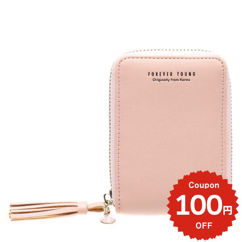 カラー：ピンク サイズ：H8.5 W12 カードポケット内側×11 外側×2 素材:合皮 セット品：カードケース、チャーム ※入荷時期により、ラッピングの仕様が変更になる場合があります。予めご了承下さい