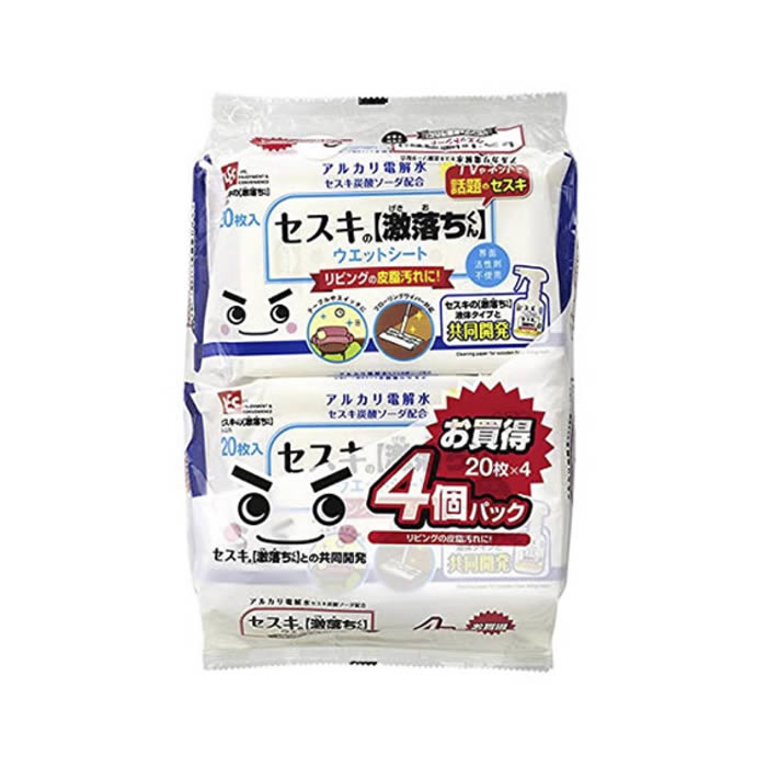 セスキ炭酸ソーダとアルカリ電解水を配合 話題の「セスキ炭酸ソーダ」と「アルカリ電解水」を配合したお掃除シートです。 リビングの皮脂汚れに適しており、アルカリのちからでスッキリお掃除ができます。 界面活性剤が使われておりません。 洗剤を使わな...