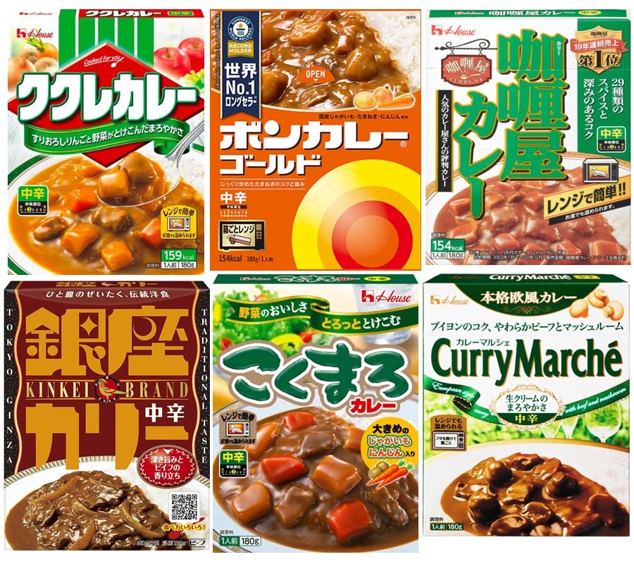 ※他店舗と在庫併用の為、品切れの場合は、ご容赦ください。ボンカレー、ククレカレー、銀座カリー、こくまろカレー、カレーマルシェ、カリー屋カレーの6種食べ比べセットです。季節または期間により商品の内容物が異なる場合がございます。予めご了承くださ...