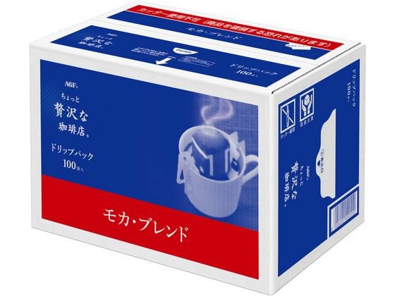 ●甘くフルーティーな香りと澄んだ後味が自慢のモカブレンド。●開けるたび新鮮な味と香りが楽しめる、個包装タイプ。●軽減税率8％ 【仕様】 ●ドリップパック／個装●注文単位：1箱（100袋）●GPNエコ商品ねっと掲載 【備考】 ※メーカーの都合...
