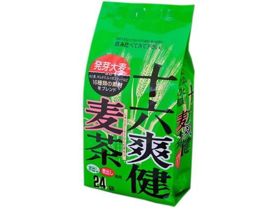 24時間かけて発芽させた大麦に、はと麦茶、ギムネマ、ルイボスティーなどを配合したブレンド麦茶ティーバッグです。水出し・煮出し両用。●軽減税率8％ 【仕様】 ●内容量：192g（24バッグ）●抽出：1バッグで約1．5L（煮出しの場合）／約1L...