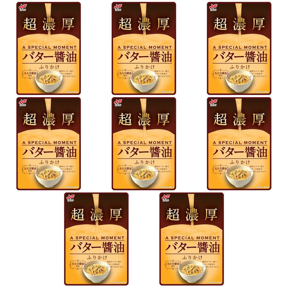 【商品説明】 ニチフリ食品 超濃厚バター醤油ふりかけ 35g の 商品概要 特長 濃厚なバターの風味が口の中一杯に広がります。バター風味と醤油の香りが相性抜群の味わい深いふりかけです。 内容量:35g セット内容:8個 【商品スペック】 ニ...
