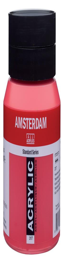 サイズ：500ml◆商品名：Amsterdam ターレンス アクリル絵具 アムステルダムアクリリックカラー トランスペアレントレッドミディアム T1772-317 500ml 407382サイズ:135×85×85【特長1】水で薄めることが...