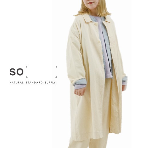 到着後レビューで、次回500円オフのクーポン！　詳しくはこちらより メーカー希望小売価格はメーカーカタログに基づいて掲載していますSO エスオー ステンカラー コート ロング スプリング オーバーコート ダブル ガーゼ コットン 綿 100...