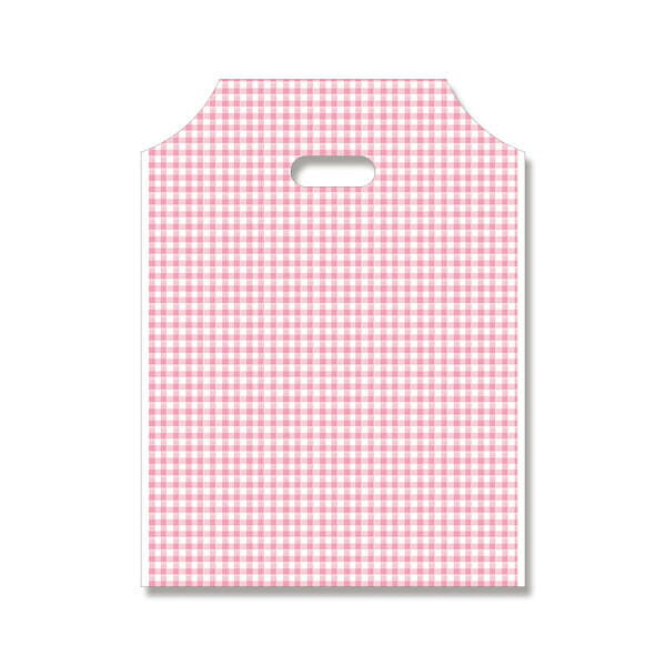 【商品説明】●本体サイズ：厚0．03×幅250×高330（底マチ80）mm／穴から下の高さ：260mm。●生物由来の有機資源を原料としたバイオマス成分を25％含んだ手抜きタイプのポリ袋です。●可愛いギンガムチェックのデザイン。●バイオマスマ...