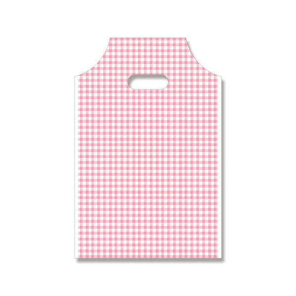 【商品説明】●本体サイズ：厚0．03×幅200×高300（底マチ80）mm／穴から下の高さ：230mm。●生物由来の有機資源を原料としたバイオマス成分を25％含んだ手抜きタイプのポリ袋です。●可愛いギンガムチェックのデザイン。●バイオマスマ...