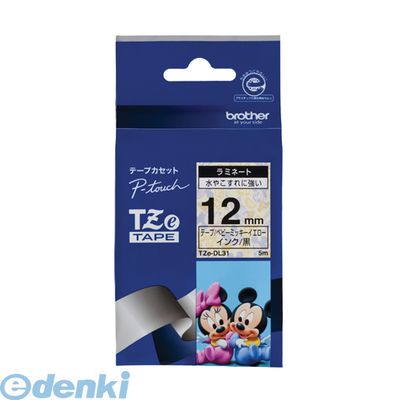 ●水やこすれに強い！ラミネートテープ黒字／ベビーミッキーイエロー柄12mm幅×5m●入数：1巻●本体サイズ(mm)：W68×D88×H16●本体重量(g)：43●パッケージサイズ(mm)：W69×D155×H18●パッケージ重量(g)：48...