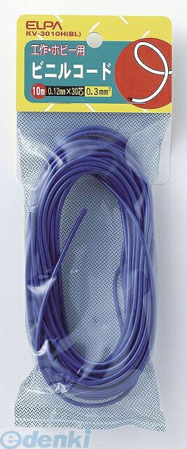 &nbsp; 朝日電器 &nbsp; 042-473-0159 【商品説明】【仕様】●全長：10m●導体：0.3m×2心(0.12mm×30芯)●カラー：ブルー●【特徴】●補修工作・教材用としての配線コードやリード線として使用します。●模型...