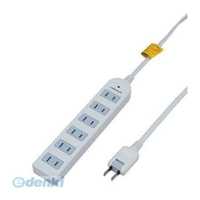 【商品説明】コード長:2m'個口数:6'プラグ:スイングプラグ'定格入力:125V 15A 1500W'最大サージ電圧:6000V'制限電圧:650V'本体寸法:約(W)42×(H)204×(D)22 mm'本体重量:約274g'包装形態:...