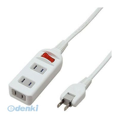 【商品説明】カラー:白'個口数:3'コード長(m):5'定格入力:125V 15A 合計1500Wまで'本体サイズ(mm):W45×H106×D34'本体重量(コード含む)(g):449'パッケージ形態:スライドブリスター'パッケージサイズ...