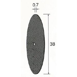 &nbsp; ミニター &nbsp; 03-3633-7181 女性にもおすすめ！●φ38（φ1.8）●粒度：#100●最高回転数：8000●入り数：10●スピーディーで優れた切断能力を持つカッティング工具です。●靭性に優れたレジノイドボン...
