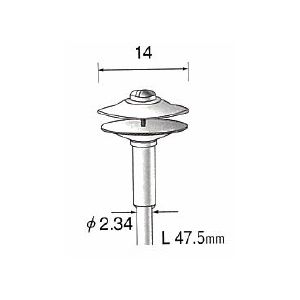 &nbsp; ミニター &nbsp; 03-3633-7181 ●φ1.8穴用のホイール工具用のマンドレールです。●軸径：φ2.34●入り数：5●ステンレス製●Minimo●SFIDA4571130862586類似商品はこちらミニター MI...