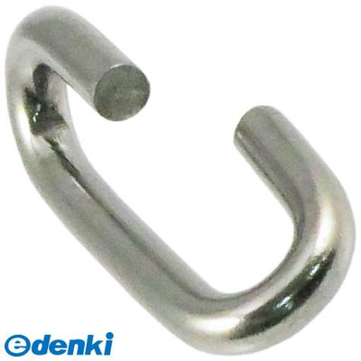 【商品説明】D=4mm L=26mm W=7mm使用荷重 15kgチェーン、ワイヤーの連結金具として使います。プライヤー等で締めつけて使用します。ステンレス製なので、防錆性・耐候性に優れ丈夫で長持ち。屋外・海岸での使用に最適！4969968...