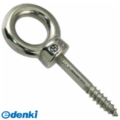 【商品説明】D=3.5mm L=8.5mm H=17.5mm B=20mm E=2.8mm使用荷重 15kg木製の壁面、床面、柱等に設置し、チェーン、ワイヤー、ロープの端末金具として使います。ヒートンとして使用できます。ステンレス製なので、...