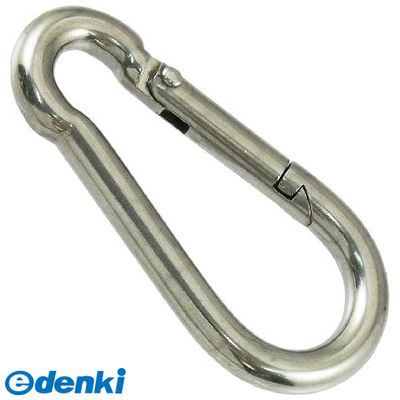 【商品説明】D=6mm L=60mm W=30mm S=8mm d1=6.5mm d2=9mm使用荷重 80kgチェーン等の端末金具として。ワンタッチで取り付け簡単。別名 ダルマフックとも呼ばれます。ステンレス製なので、防錆性・耐候性に優れ...