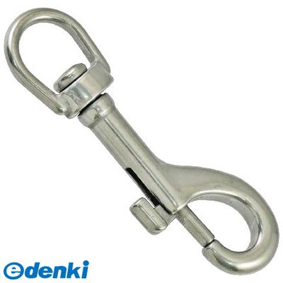【商品説明】D=4mm L=76mm W=20mm S=8mm H=12mm d=13mm t=5mm使用荷重 30kgロープ等の端末に着けて使用します。アイ部が回転するので、ロープ等のより戻しできます。別名 てっぽうとも呼ばれています。ス...
